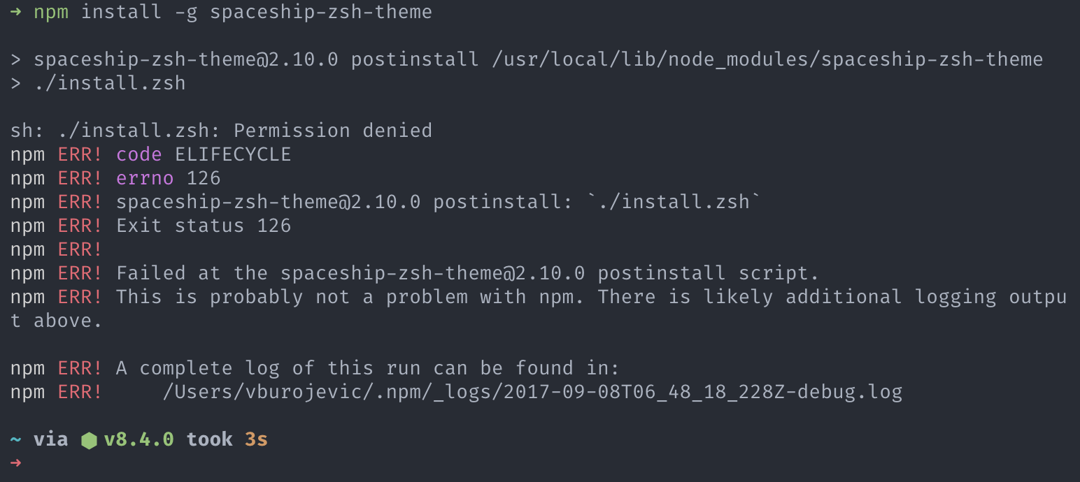 2.10.0 npm installation issue · Issue #196 · spaceship-prompt/spaceship-prompt · GitHub