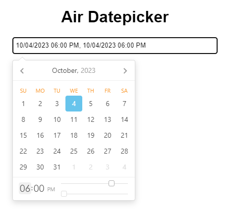 When range is active, selecting time values in the same day is not working properly · Issue #568 ...