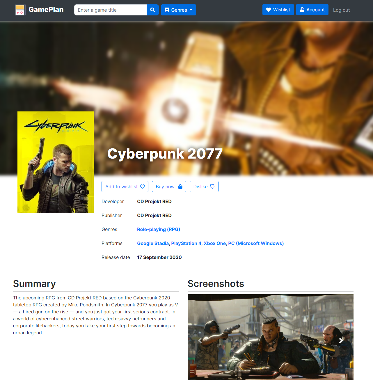 GitHub - SamCarty/GamePlanDjangoWebApp: GamePlan is a web application written in Python using ...