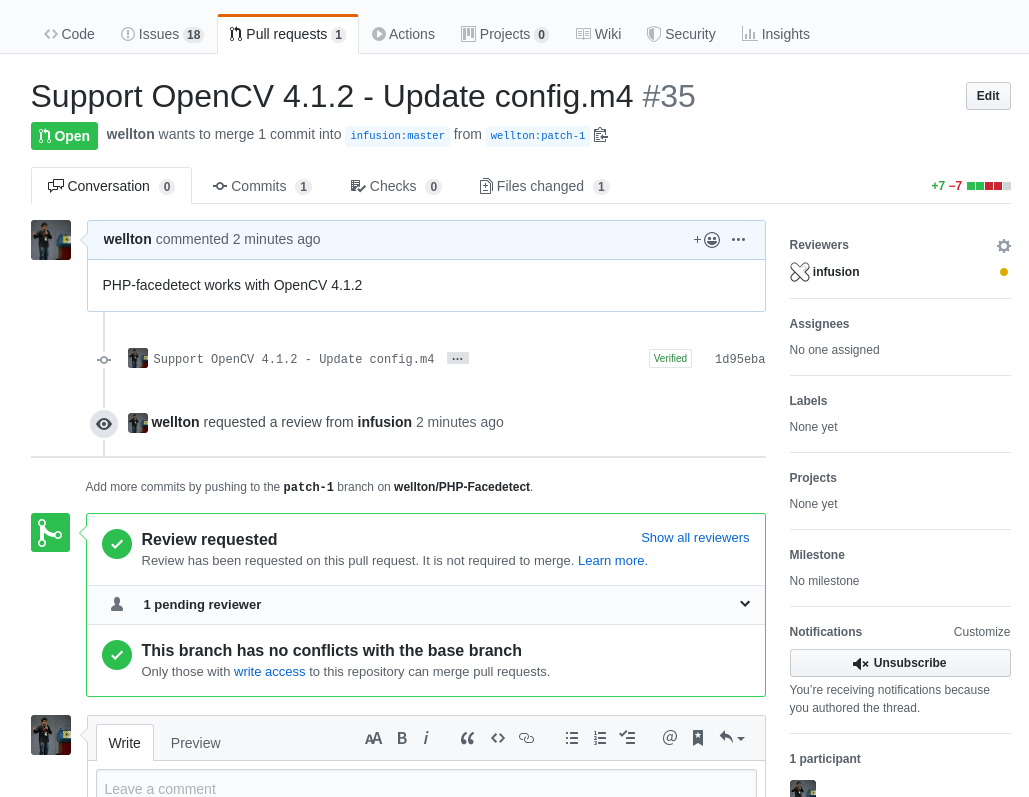 Opencv 412 And Php Facedetect · Issue 34 · Infusionphp Facedetect · Github