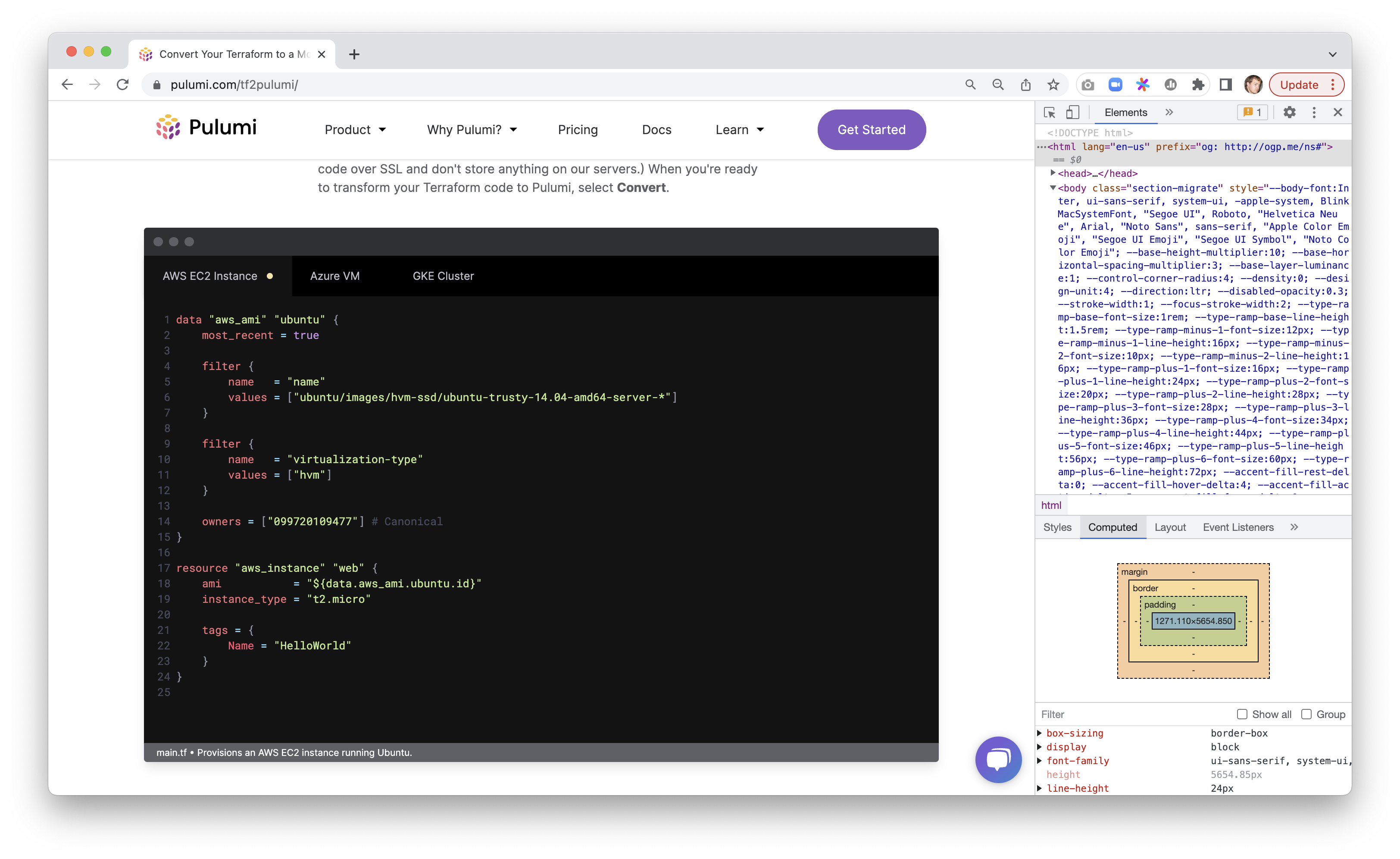 Below 1280 screenwidth "convert" button isn't shown on 2pulumi tools · Issue #2605 · pulumi ...
