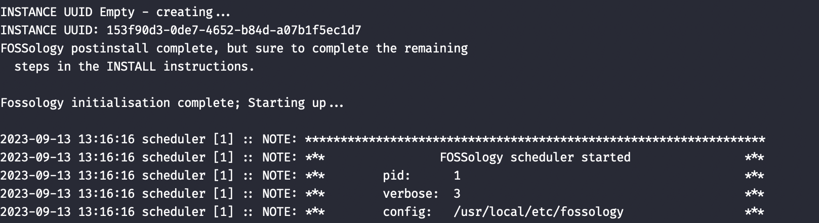 Scheduler Is Healthy But Web Healthcheck Is Returning Error · Issue 2583 · Fossology Fossology