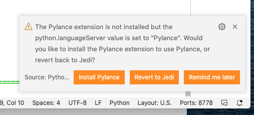 Error: No Python Language Server Installed · Issue #5746 · gitpod-io/gitpod · GitHub