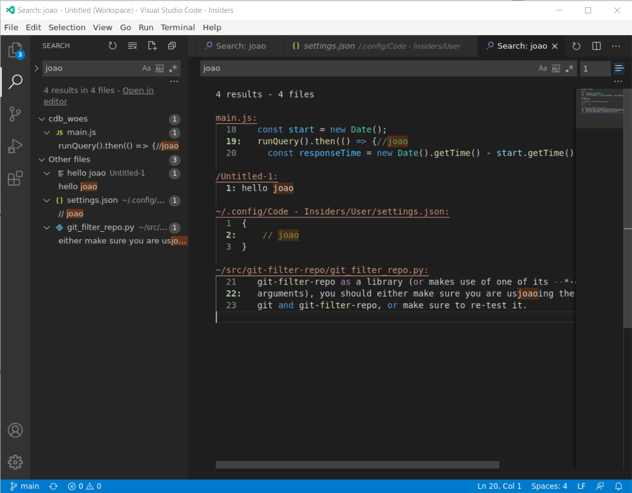 Path To Untitled File From Search Editor Is Wrong · Issue 115041 · Microsoftvscode · Github