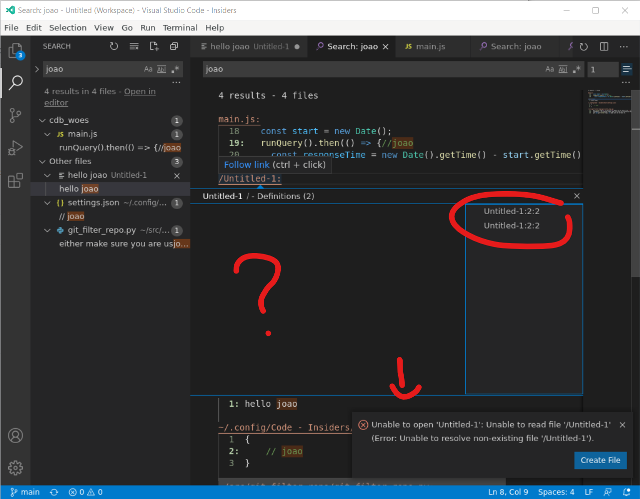 Path to untitled file from search editor is wrong · Issue #115041 ...