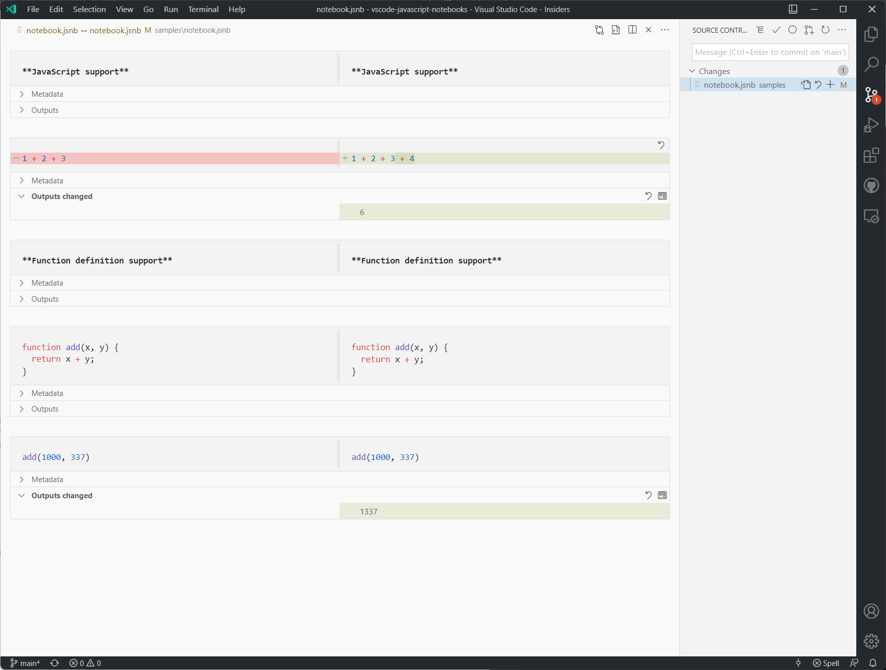 Change .jsnb format to resemble .ipynb more. · Issue #11 · joaomoreno ...