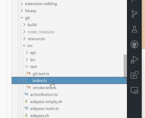 File nesting: collapsing with nested file selected selects parent file ...