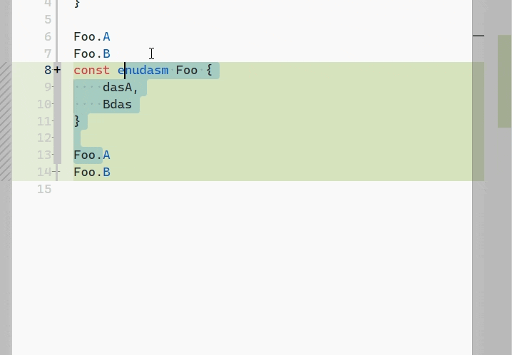 Multiline comment doesn't work if I click the first line's decoration ...