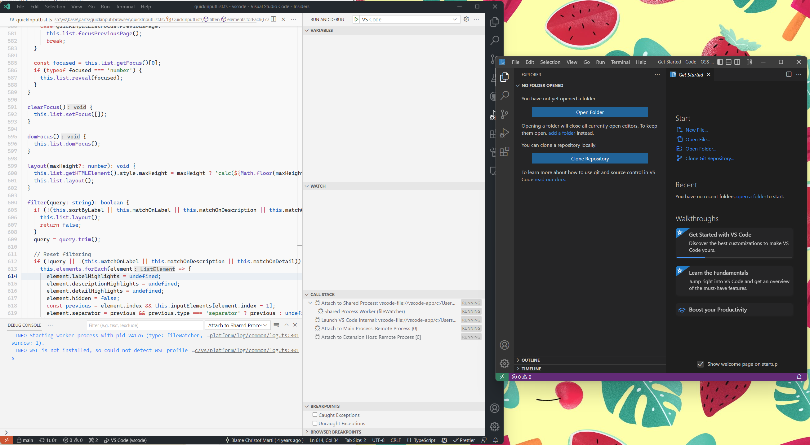 Debug Fails To Show Debug Toolbar And Toggle Status Bar Color · Issue 153469 · Microsoft Vscode
