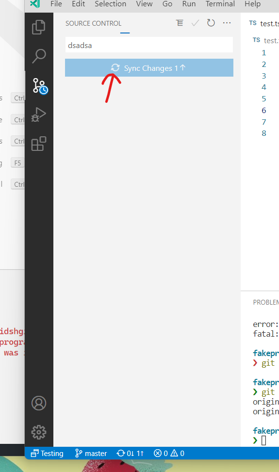 Sync button appears syncing when committing · Issue #153817 · microsoft/vscode · GitHub