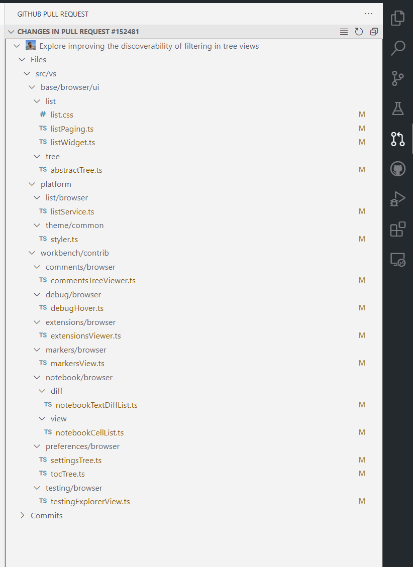 Reconsider default PR changes view · Issue #3714 · microsoft/vscode-pull-request-github · GitHub