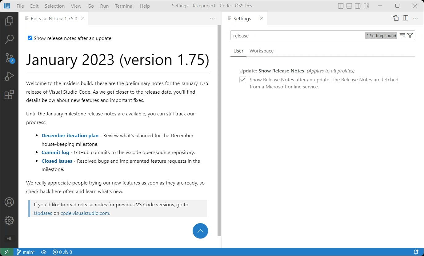 Release notes should have a visible way to opt-out · Issue #110507 ...