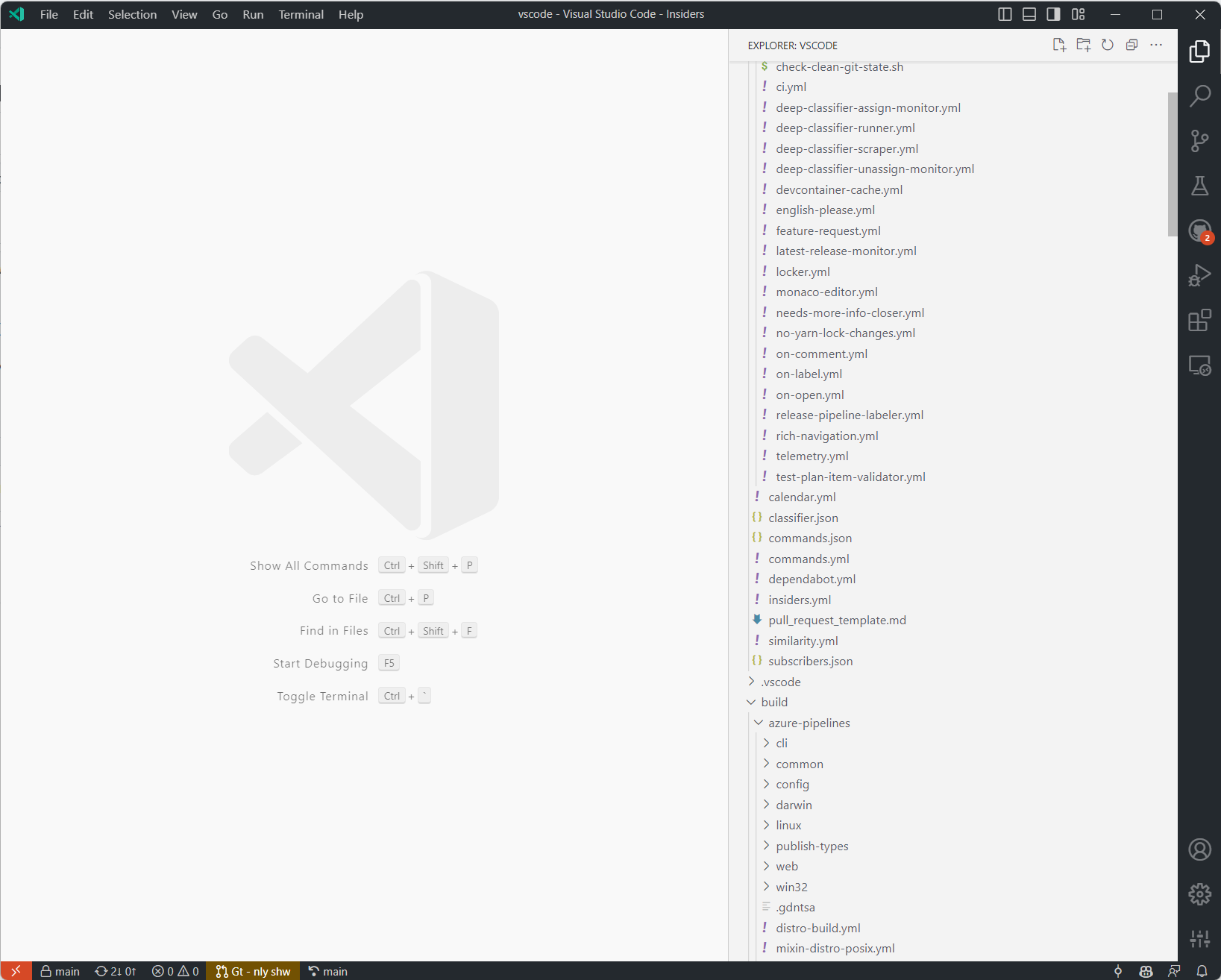 Setting To Switch Back To `main` Once Pr Gets Created · Issue 4400 · Microsoft Vscode Pull
