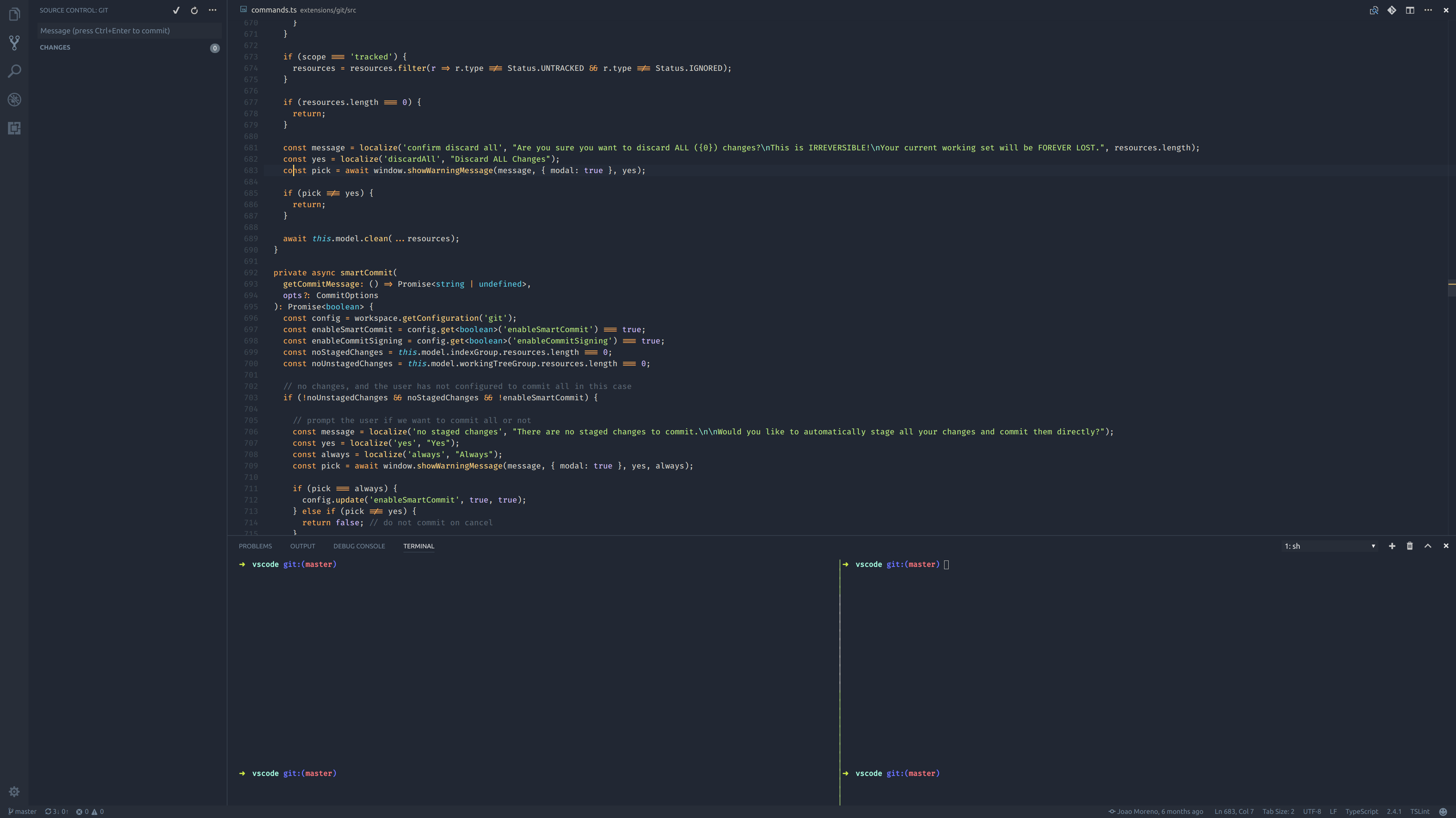 Terminal breaks badly on window resize · Issue #32878 · microsoft/vscode · GitHub
