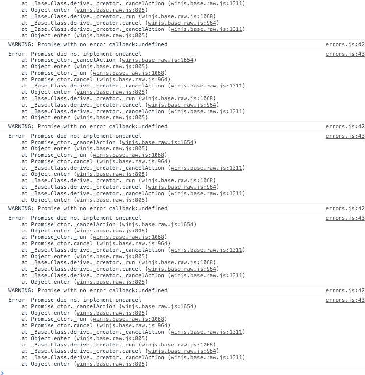 Lots Of `promise Did Not Implement Oncancel` In Extension Viewlet · Issue 37121 · Microsoft