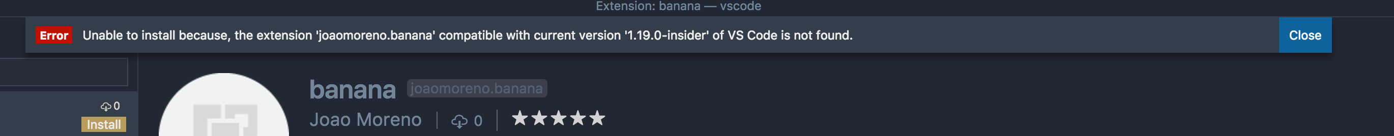 'Extension not found' when trying to install 1.16 extension in 1.15 ...