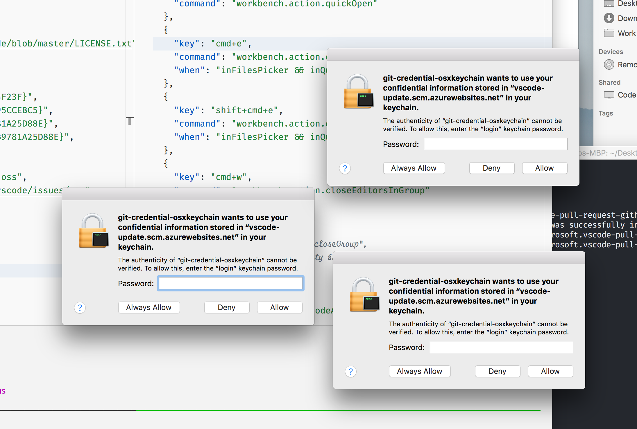 Lots of credential access popups on startup · Issue #18 · microsoft/vscode-pull-request-github ...