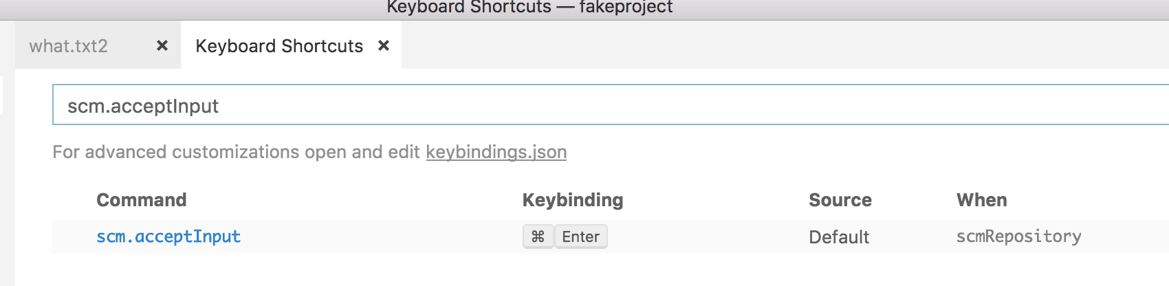 Change SCM commit keybinding · Issue #42862 · microsoft/vscode · GitHub
