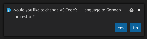 Improve localization extension installation message · Issue #62477 ...
