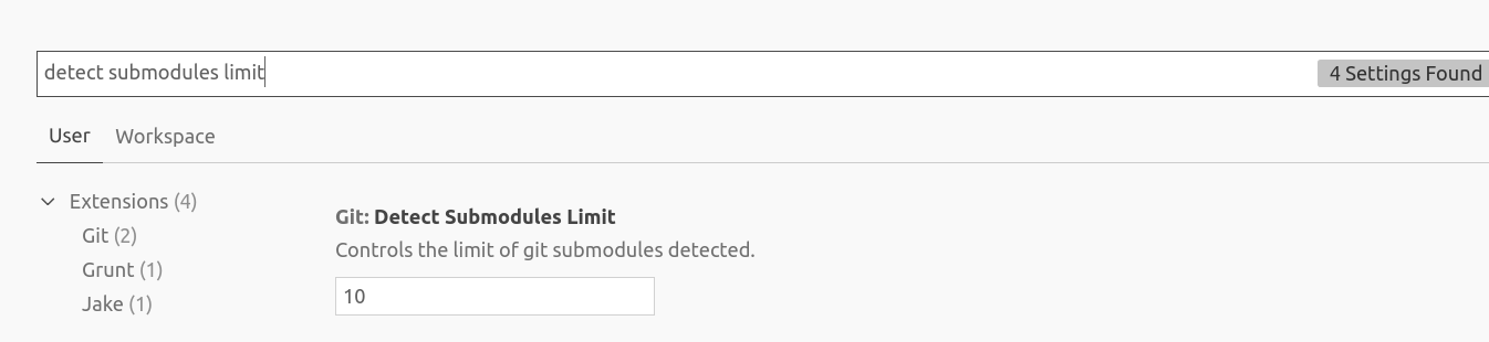 Source Controll Providers limited to 11 GIT submodules. · Issue #75961 · microsoft/vscode · GitHub