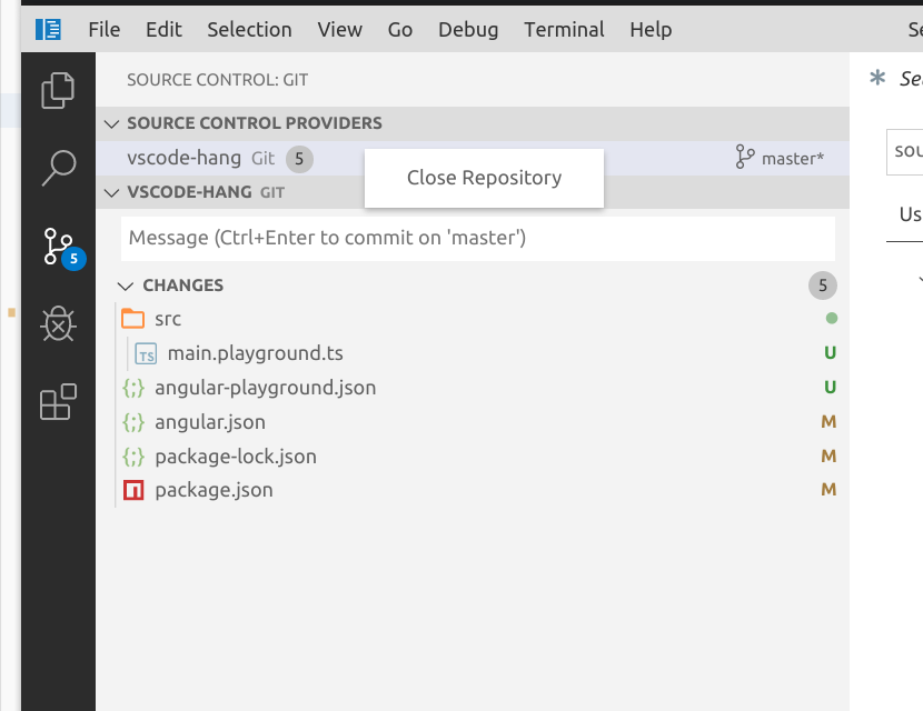 Commands Not Being Added In Scm Sourcecontrol Section With Scm Api · Issue 81252 · Microsoft