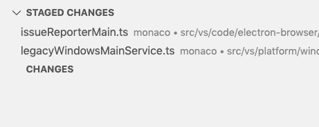 SCM: Twistie missing from CHANGES section · Issue #81432 · microsoft/vscode · GitHub