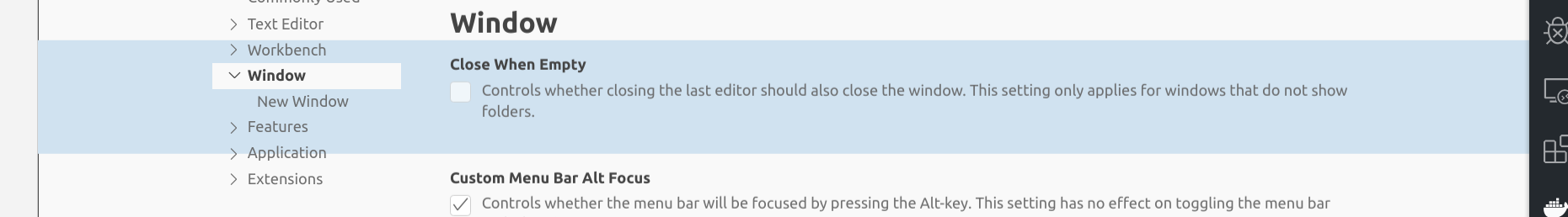 Settings GUI hover/select color on rows · Issue #81675 · microsoft ...