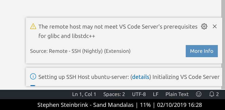 Test warning popup for remotes that don't meet our prereqs · Issue ...