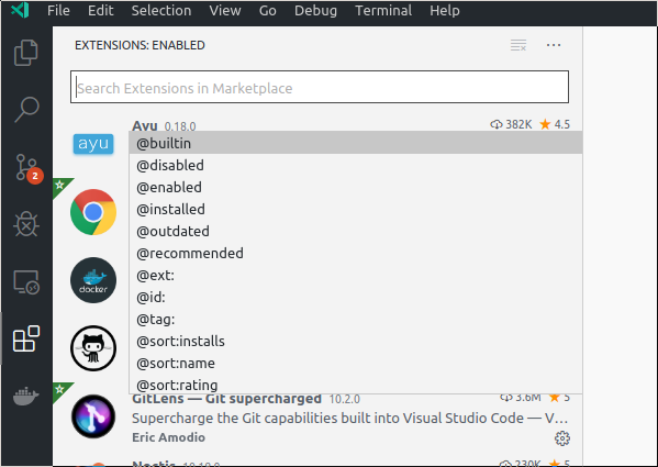Extensions: Suggest is broken in extensions viewlet · Issue #85313 ...