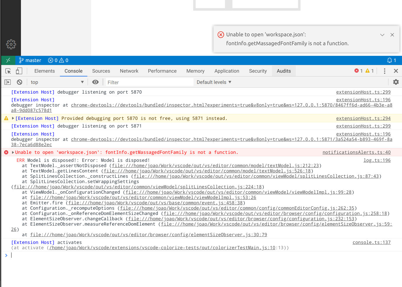 Can't add a specific second folder to a new workspace · Issue #85821 ...