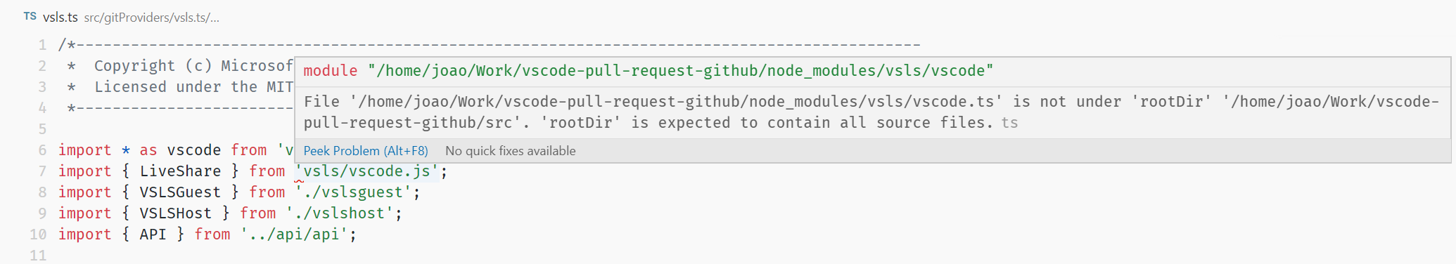 Strange build error · Issue #1669 · microsoft/vscode-pull-request-github · GitHub