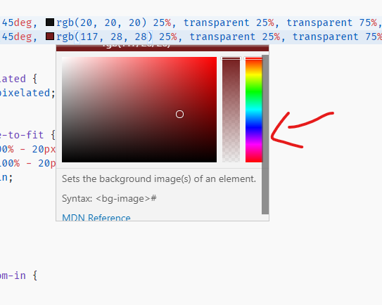 Color picker has a scrollbar · Issue #97254 · microsoft/vscode · GitHub