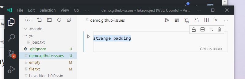 Notebook input cell has no left padding · Issue #99363 · microsoft/vscode · GitHub
