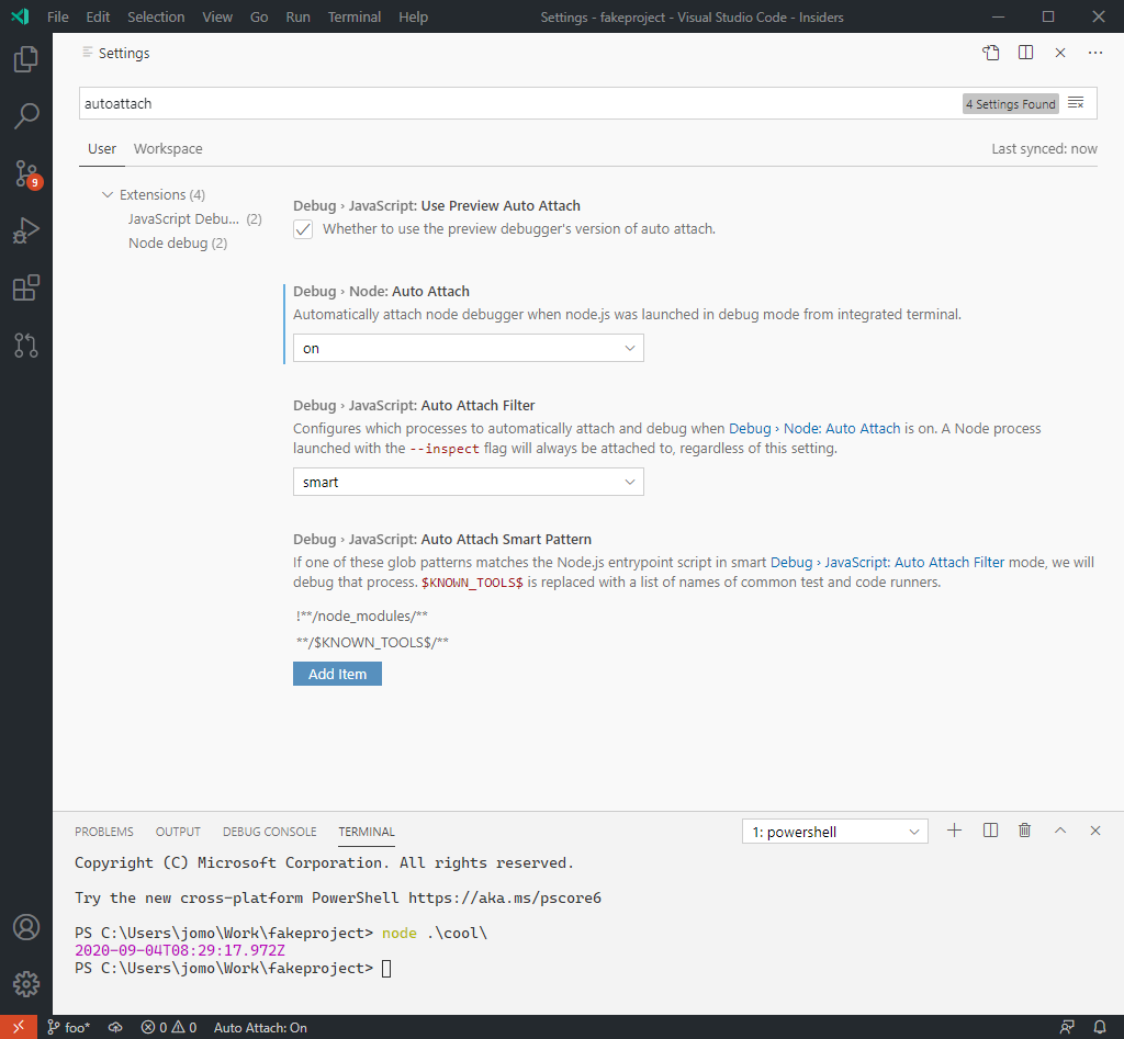 Javascript Auto Attach Doesnt Work · Issue 105837 · Microsoftvscode · Github