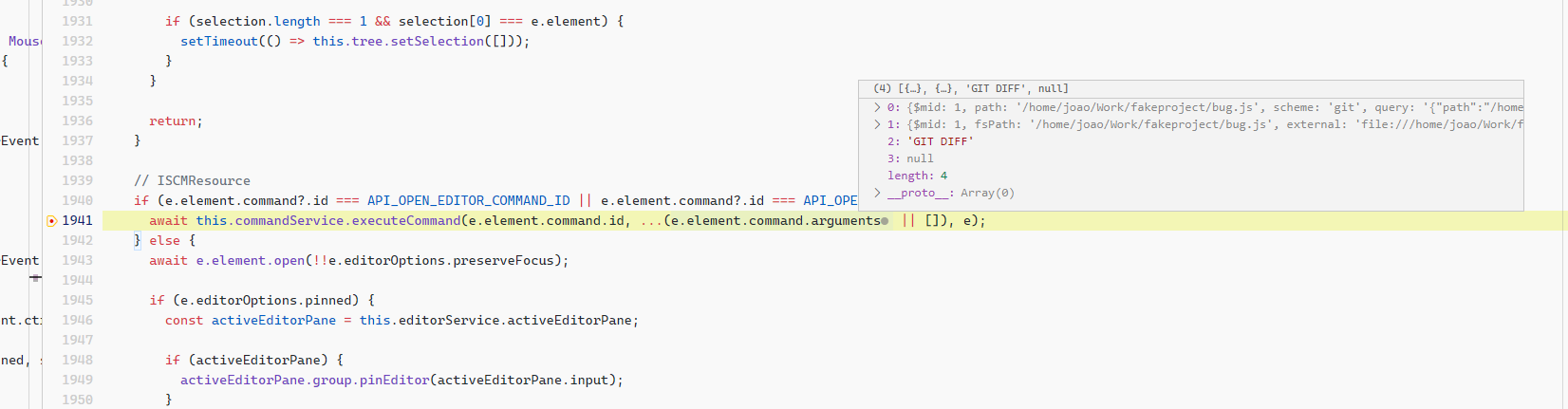 Git: Investigate using `vscode.open` and `vscode.diff` as commands in ...