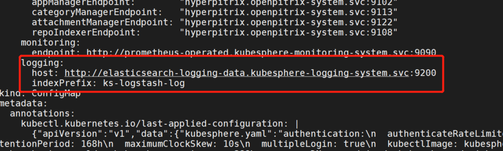 internal es cluster was deployed, though external es is using · Issue ...