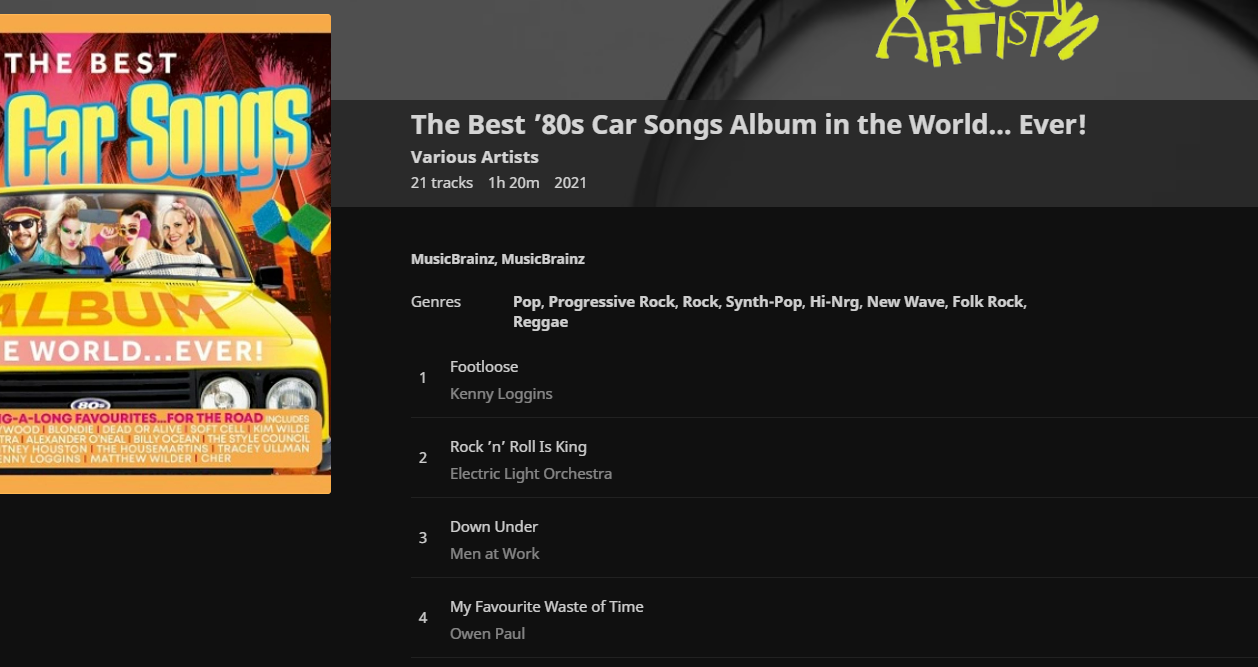Album Artist displayed for all tracks in Album view · Issue #51 ...