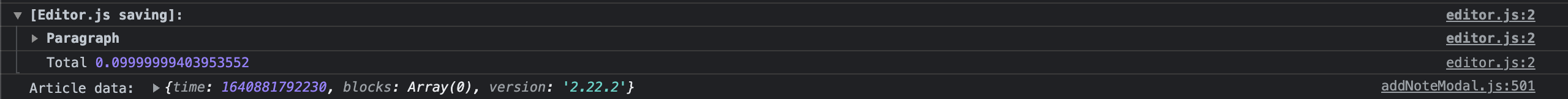 On save data output do not display as expected · Issue #1660 · codex-team/editor.js · GitHub