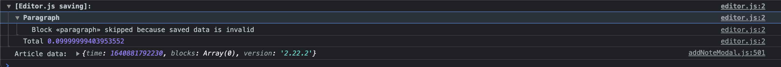 On save data output do not display as expected · Issue #1660 · codex-team/editor.js · GitHub