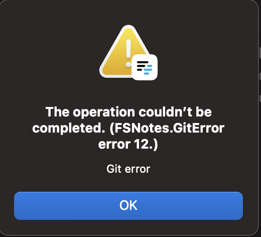 GitError Error 12 · Issue #1535 · glushchenko/fsnotes · GitHub