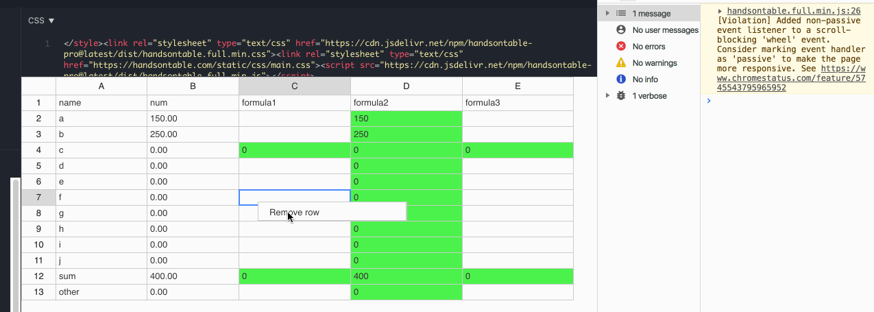 formula contain each other, then remove one row ,cause Maximum call stack size exceeded · Issue ...
