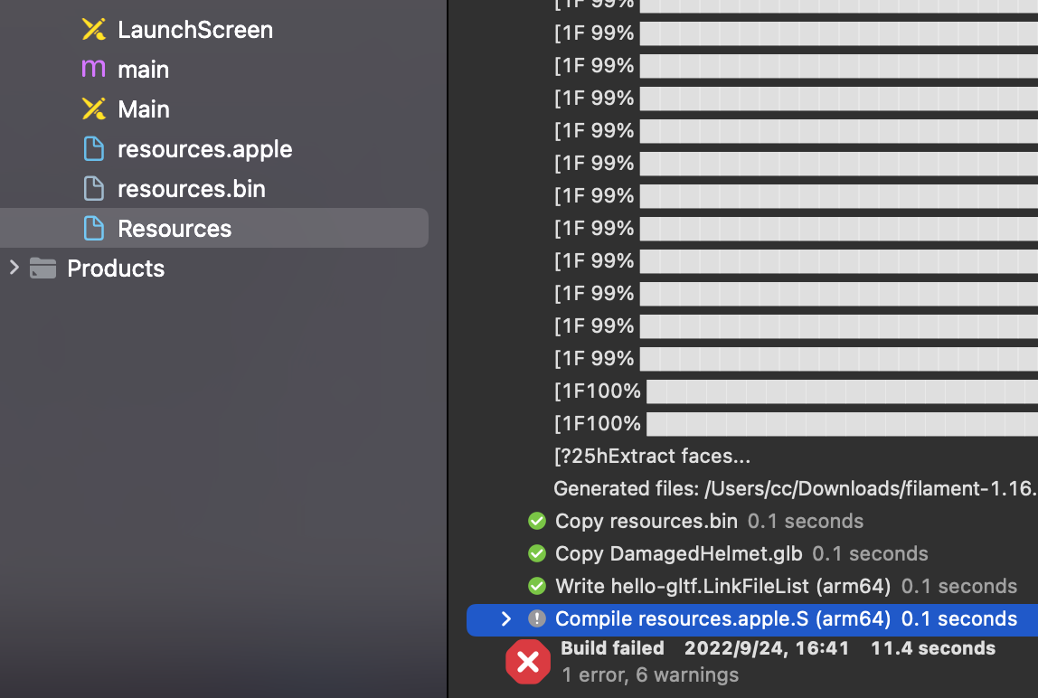 Could not find incbin file 'resources.bin' · Issue #6100 · google/filament · GitHub