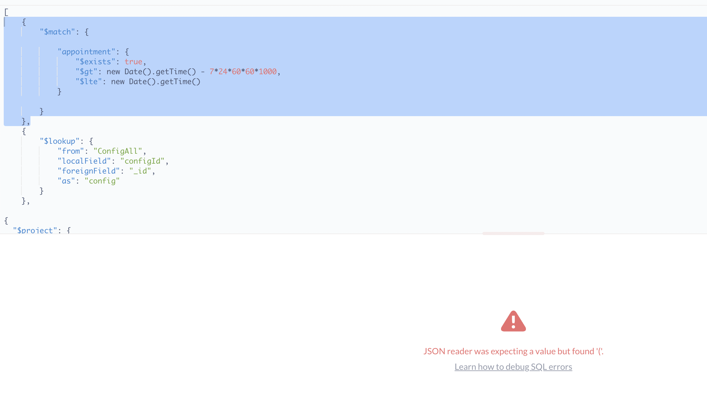 Remove Debug Sql Error Link From The Native Query Editor For Non Sql 2779