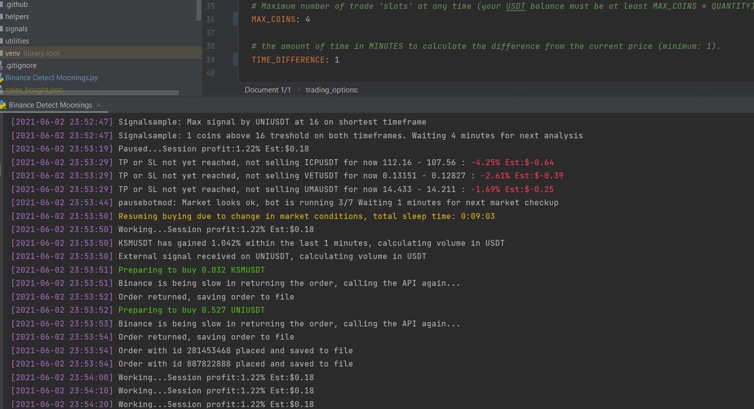Bot buying more than MAX_COINS · Issue #176 · CyberPunkMetalHead ...