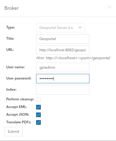 Harvester refused connection (Docker installation) · Issue #305 · Esri/geoportal-server-catalog ...