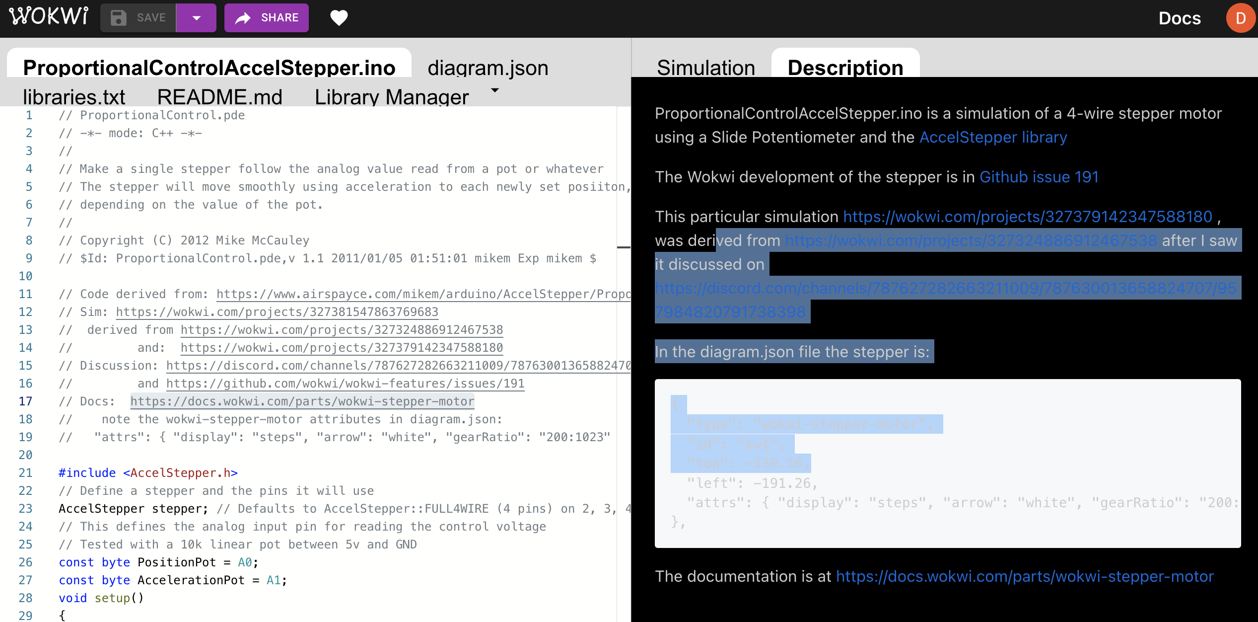 Change the README.md/Description tab colors · Issue #331 · wokwi/wokwi-features · GitHub