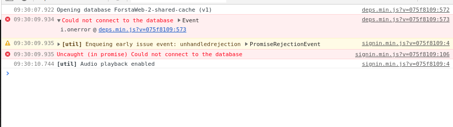 Invalidstateerror Failed To Execute Transaction On Idbdatabase The Database Connection Is