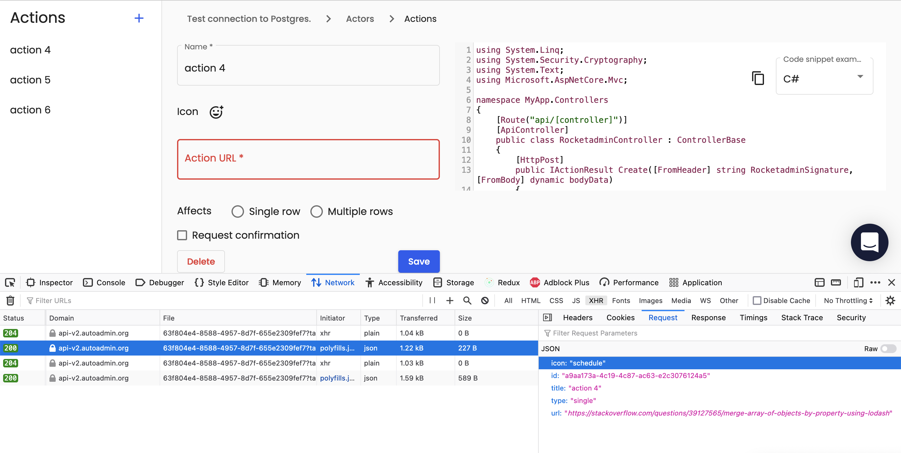 action attributes update · Issue #231 · rocket-admin/rocketadmin · GitHub