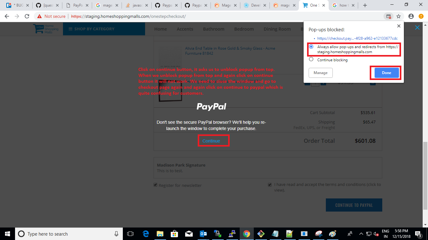 Paypal payment option within Braintree is failing to connect to paypal · Issue #10873 · magento ...