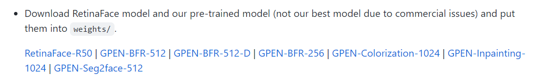 ask for the pretrained model of GPEN-BFR-256-D · Issue #67 · yangxy/GPEN · GitHub